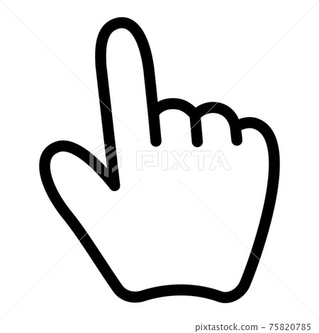 Index finger pointer - Stock Illustration [75820785] - PIXTA
