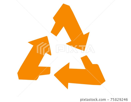 Orange loop icon - Stock Illustration [75829246] - PIXTA