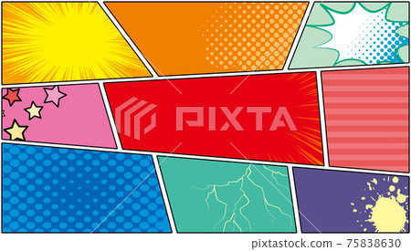 Comic cartoon thumbnail - Stock Illustration [75838630] - PIXTA