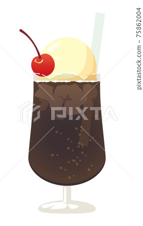 Coke float illustration - Stock Illustration [75862004] - PIXTA