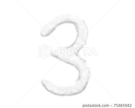 Cloud of three numbers - Stock Illustration [75865082] - PIXTA