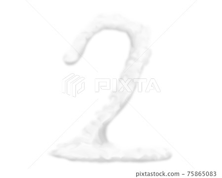 Cloud of two numbers - Stock Illustration [75865083] - PIXTA