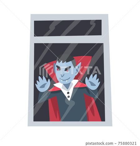 Spooky Count Dracula or Vampire Monster as...-插圖素材 [75880321] - PIXTA圖庫