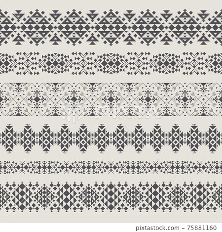 Tribal seamless pattern - Stock Illustration [75881160] - PIXTA