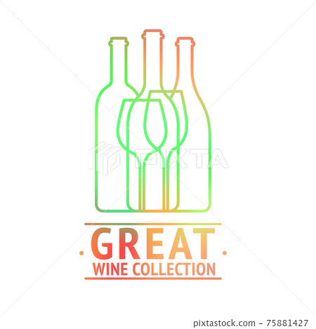 Great wine collection logo design - Stock Illustration [75881427] - PIXTA