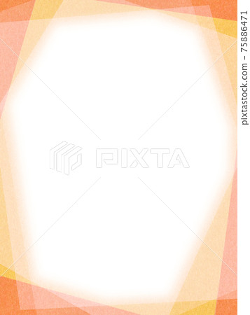 Orange frame material made of paper-there are... - Stock Illustration ...