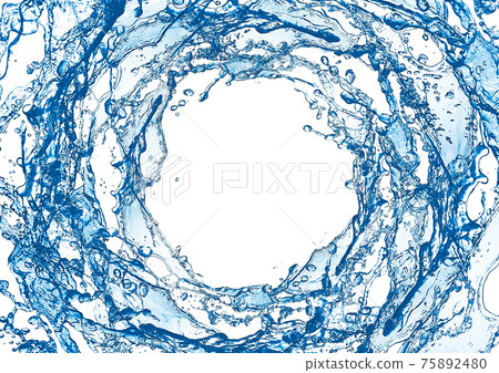 Abstract water vortex - Stock Illustration [75892480] - PIXTA