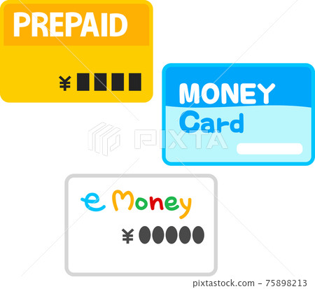 Money card, prepaid card - Stock Illustration [75898213] - PIXTA