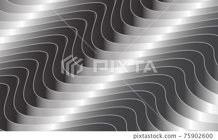 Abstract silver wave curve pattern background... - Stock Illustration ...