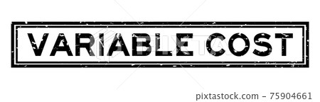 Grunge black variable cost word sqaure rubber... - Stock Illustration ...