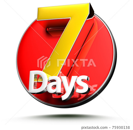 7 days. - Stock Illustration [75930138] - PIXTA