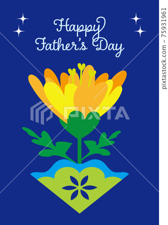 "Happy Father's Day" Navy blue background... - Stock Illustration ...