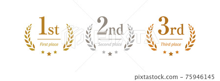Gold, silver and bronze 1st, 2nd and 3rd... - Stock Illustration ...