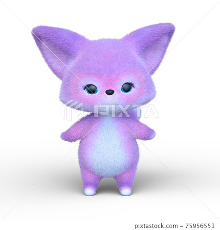 Purple fox - Stock Illustration [75956551] - PIXTA