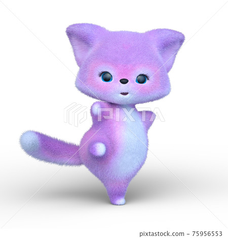 Purple fox - Stock Illustration [75956553] - PIXTA