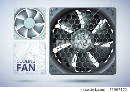 Computer Cooling System Template - Stock Illustration [75967173] - PIXTA