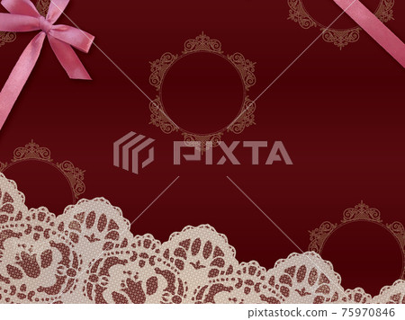 Elegant card background material with lace and... - Stock Illustration ...