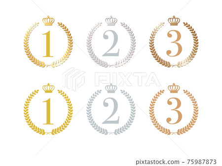 Laurel 1st 2nd 3rd - Stock Illustration [75987873] - PIXTA