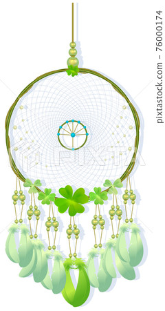 Dreamcatcher needlework braided souvenir gift... - Stock Illustration ...