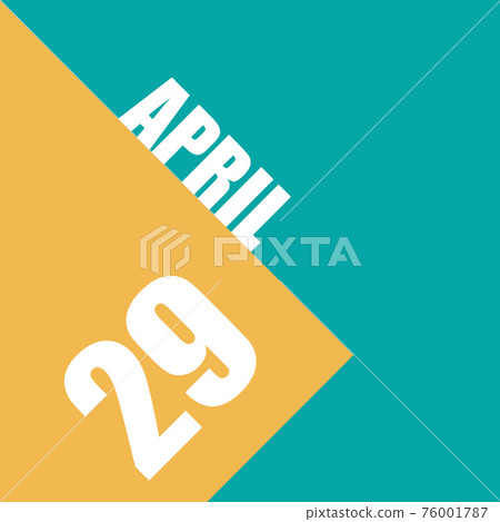 april 29th. Day 29 of month,illustration of... - Stock Illustration ...