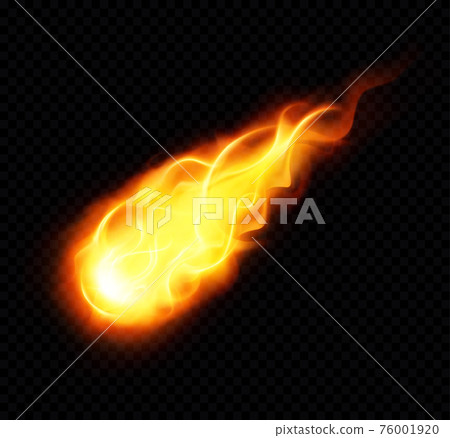 Fireball Realistic Poster - Stock Illustration [76001920] - PIXTA