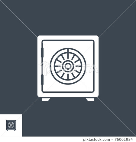 Safe related vector glyph icon. - Stock Illustration [76001984] - PIXTA