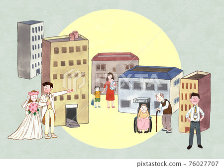 Modern global and social problem concept... - Stock Illustration ...