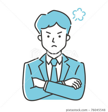 Angry young office worker - Stock Illustration [76045548] - PIXTA