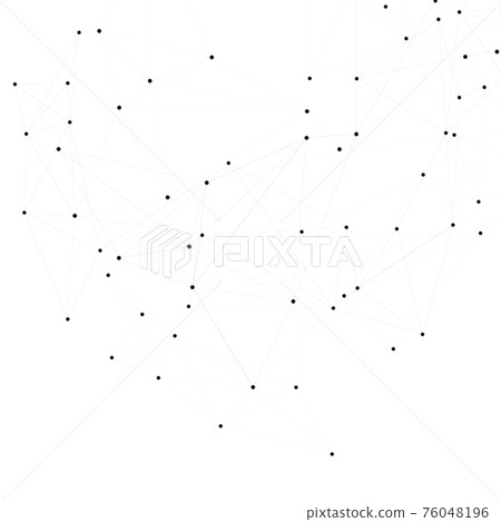 Line art wireframe with black network dots.... - Stock Illustration ...