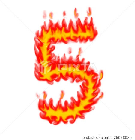 Five flame design - Stock Illustration [76058086] - PIXTA