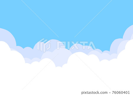 Background material Sky Cloud Simple - Stock Illustration [76060401 ...