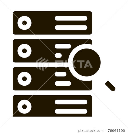 particle research algorithm icon Vector Glyph... - Stock Illustration ...