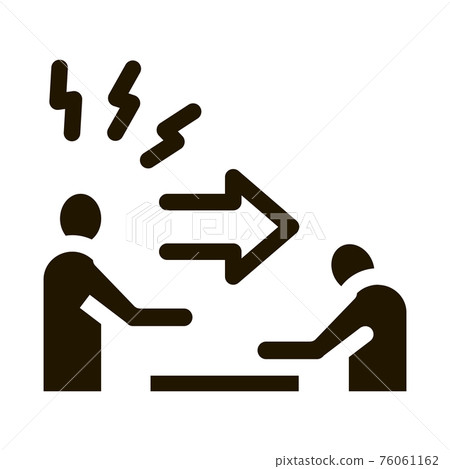 reprimand man icon Vector Glyph Illustration - Stock Illustration ...