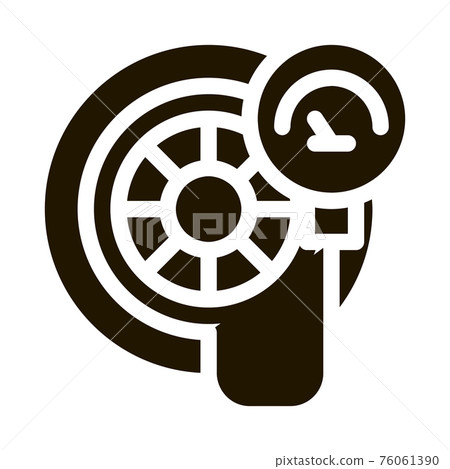tire inflation icon Vector Glyph Illustration - Stock Illustration ...