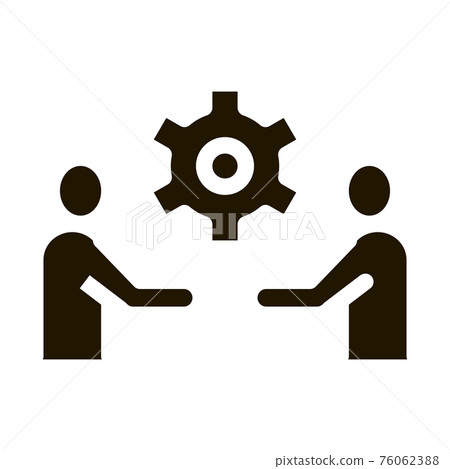 partnership solutions icon Vector Glyph... - Stock Illustration ...