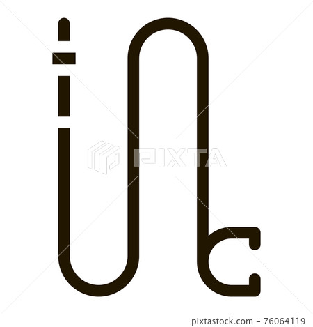 Tattoo Needle Icon Vector Glyph Illustration - Stock Illustration ...