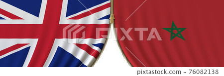 the United Kingdom and Morocco political... - Stock Illustration ...