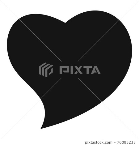 Brave heart icon, simple style. - Stock Illustration [76093235] - PIXTA