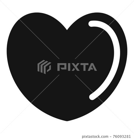 Poisoned heart icon, simple style. - Stock Illustration [76093281] - PIXTA