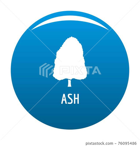 Ash tree icon blue vector - Stock Illustration [76095486] - PIXTA