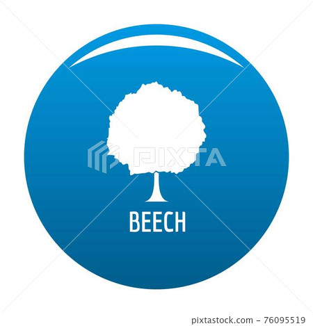 Beech tree icon blue vector-插圖素材 [76095519] - PIXTA圖庫