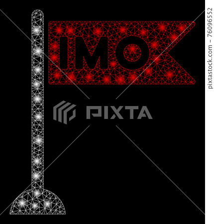 Flare Mesh Carcass IMO Flag with Flare Spots - Stock Illustration ...