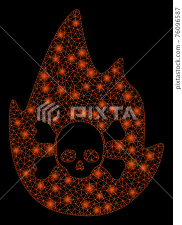 Glossy Mesh 2D Hellfire with Flare Spots-插圖素材 [76096587] - PIXTA圖庫