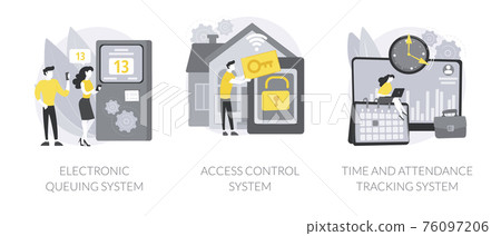 Digital tracking systems abstract concept... - Stock Illustration ...