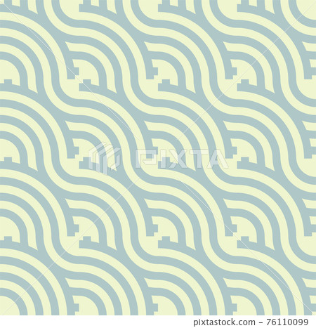 Seamless abstract green wave pattern japanese... - Stock Illustration ...