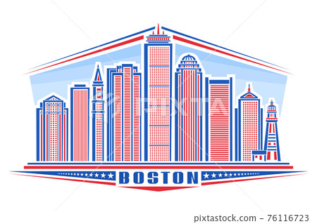 Vector illustration of Boston - Stock Illustration [76116723] - PIXTA