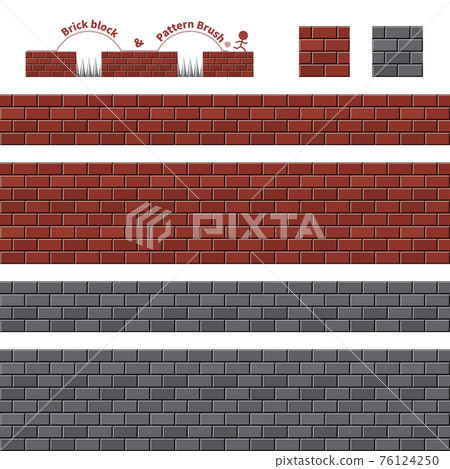 Side-scrolling game brick block and pattern... - Stock Illustration ...