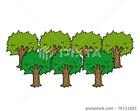 Illustration of a series of trees - Stock Illustration [76131885] - PIXTA