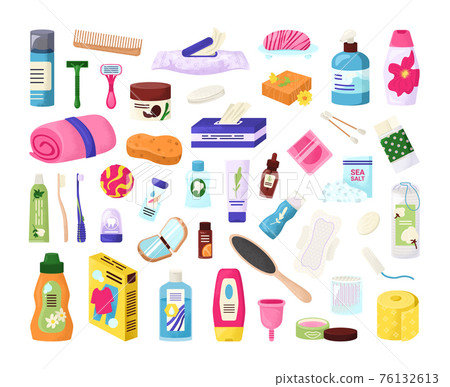 Set elements for hygiene bath product, vector... - Stock Illustration ...