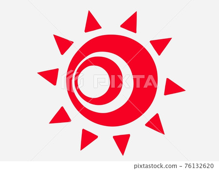 Creepy red sun - Stock Illustration [76132620] - PIXTA